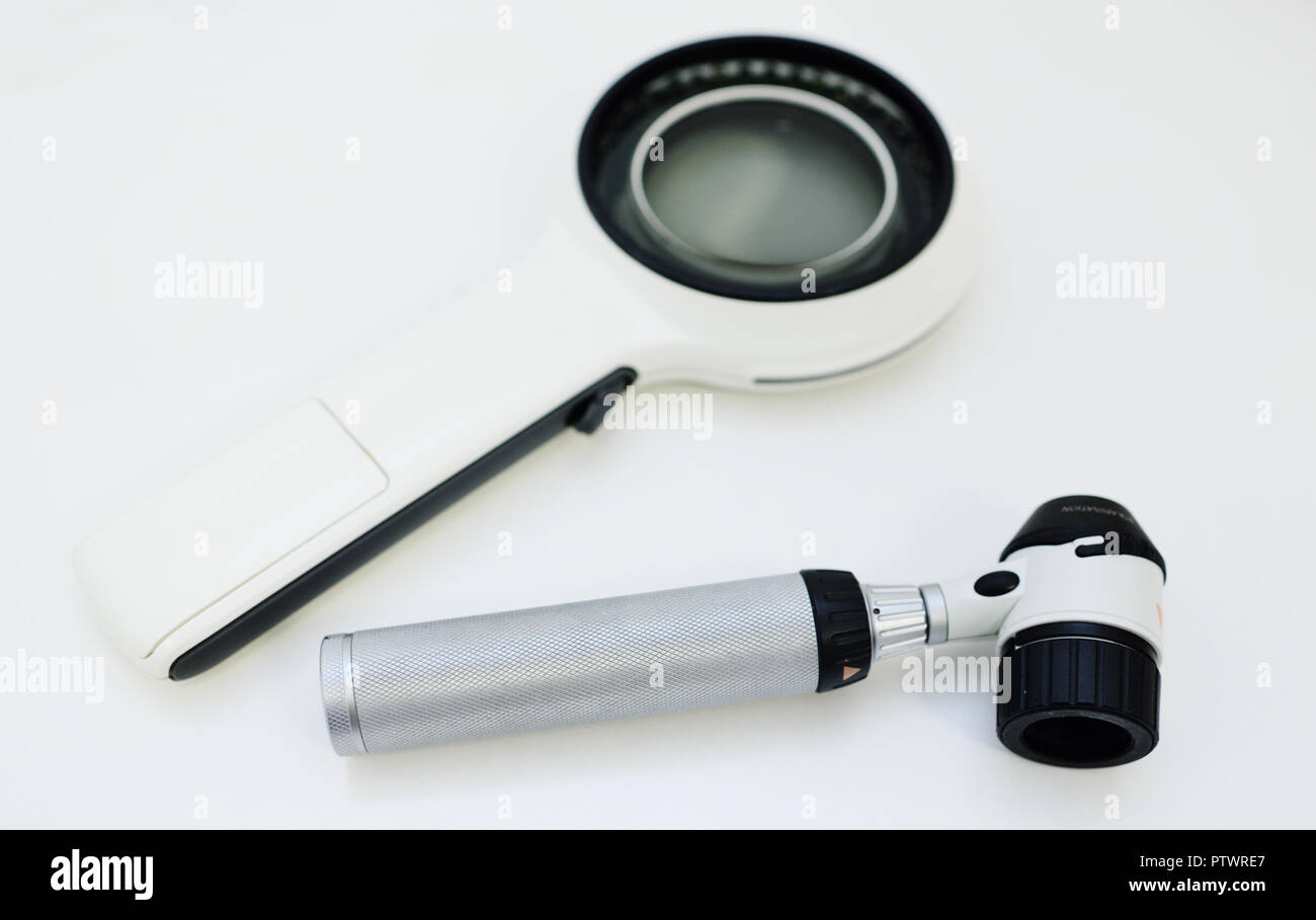 dermatological instruments for examination of moles, birthmarks ...