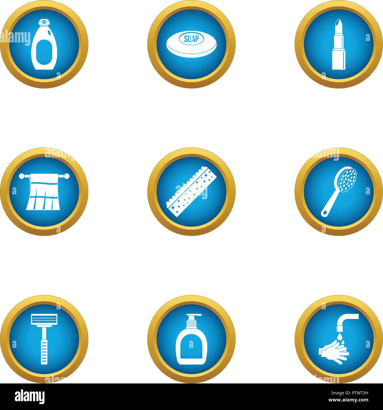 Consumable icons set, flat style Stock Vector Image & Art - Alamy