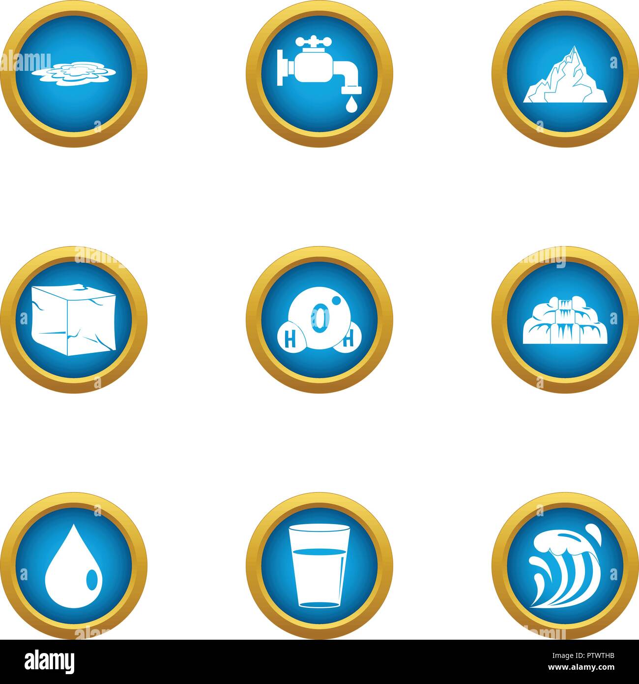 Reviver icons set, flat style Stock Vector Image & Art - Alamy