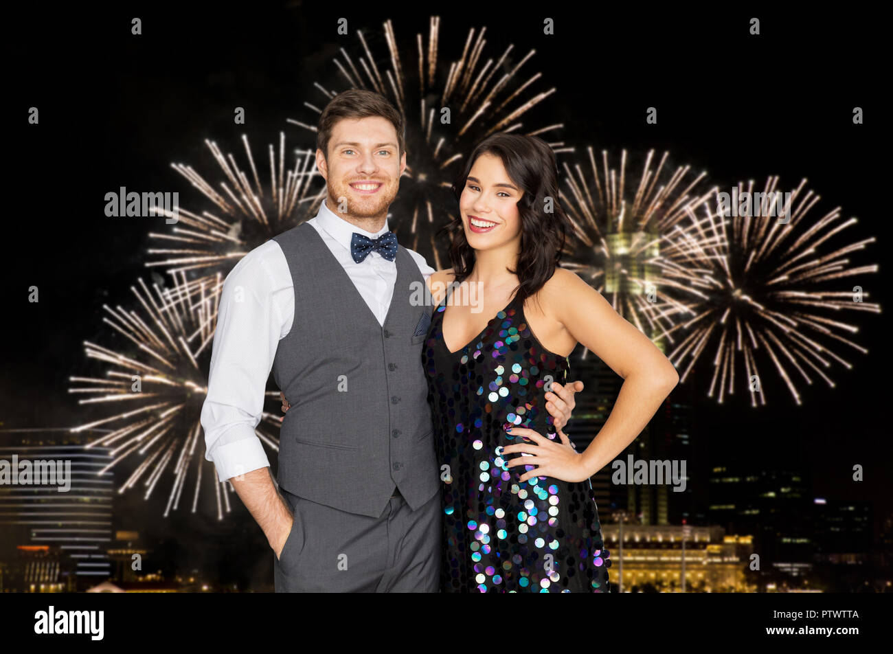 happy couple hugging at party Stock Photo - Alamy