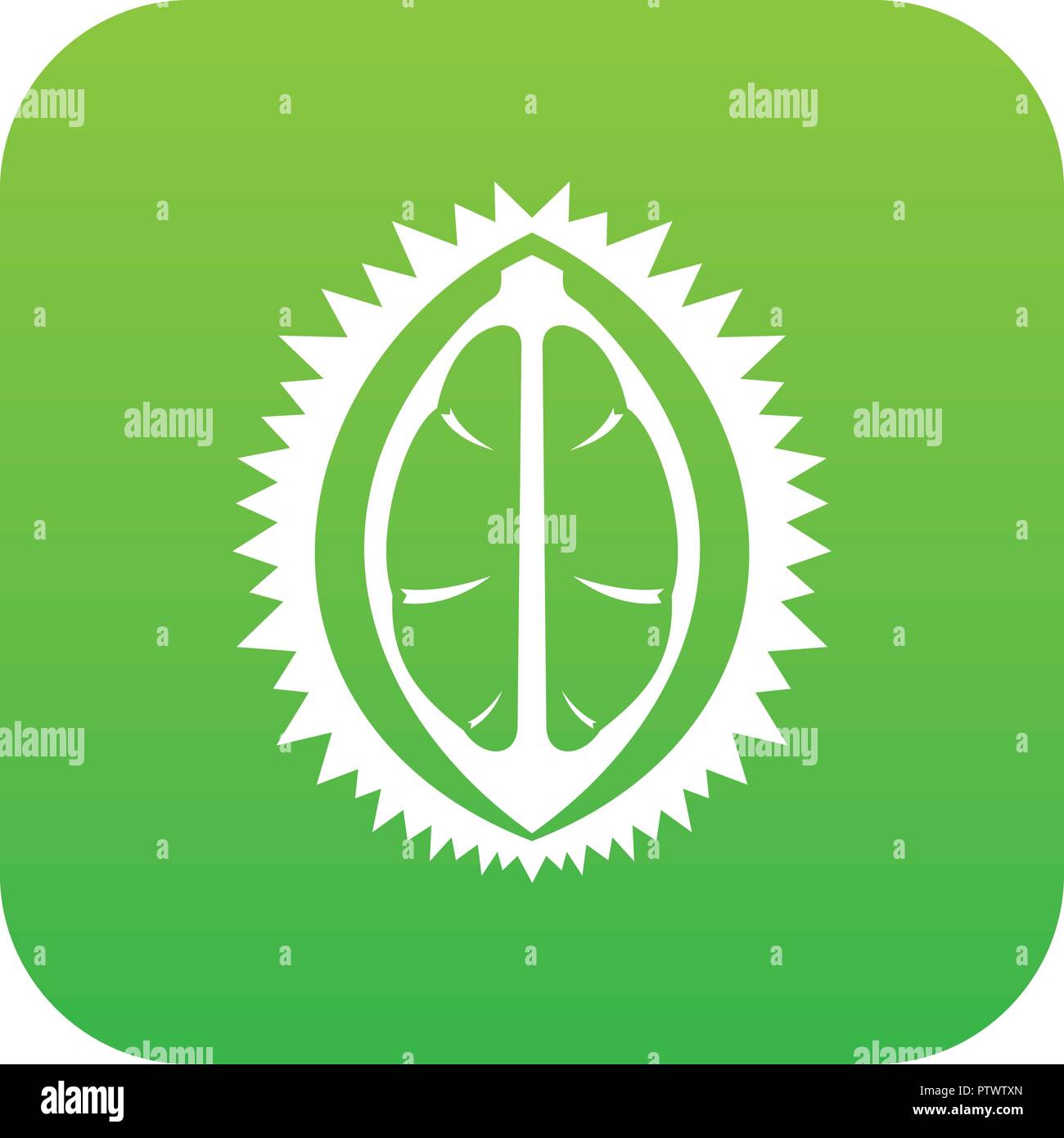Durian fruit icon digital green Stock Vector Image & Art - Alamy