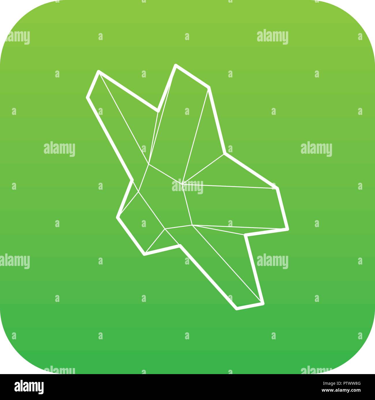 Green geometrical pentagram star shape pattern background brochure ...