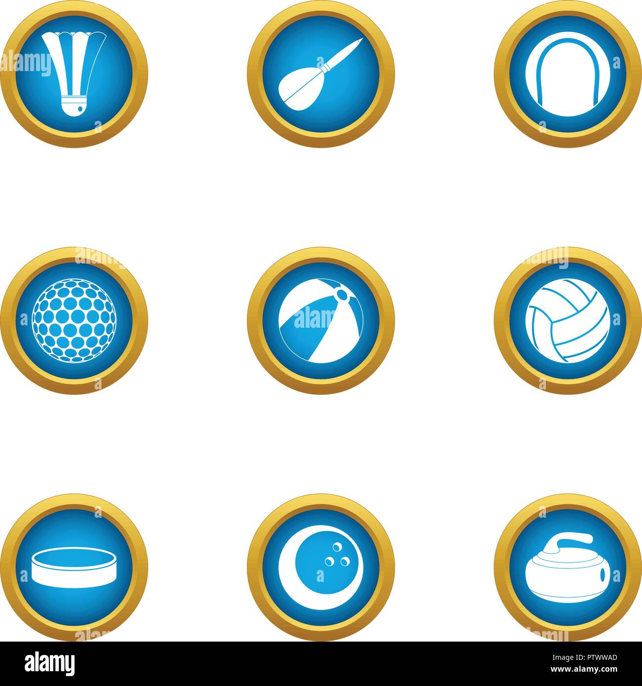 Game balance icons set, flat style Stock Vector Image & Art - Alamy