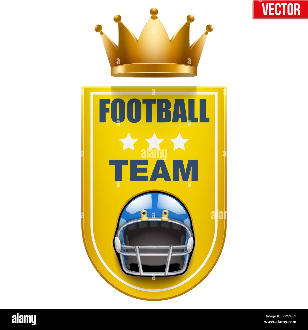 Football Badge and Label Stock Vector Image & Art - Alamy