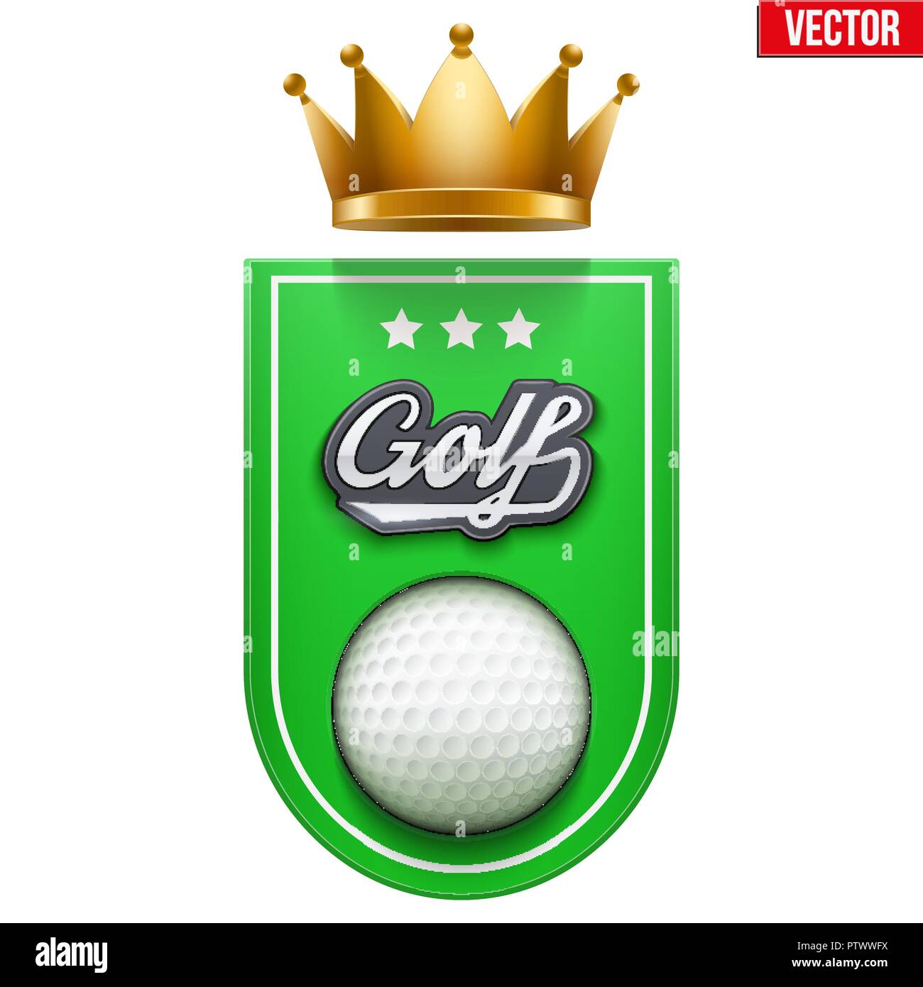 Golf sport club emblem icon hi-res stock photography and images - Alamy