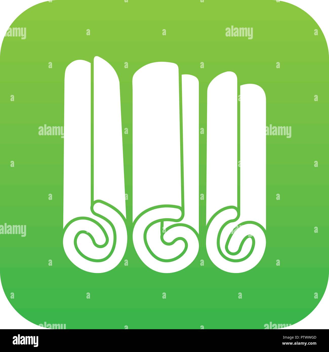 Cinnamon sticks icon digital green Stock Vector Image & Art - Alamy