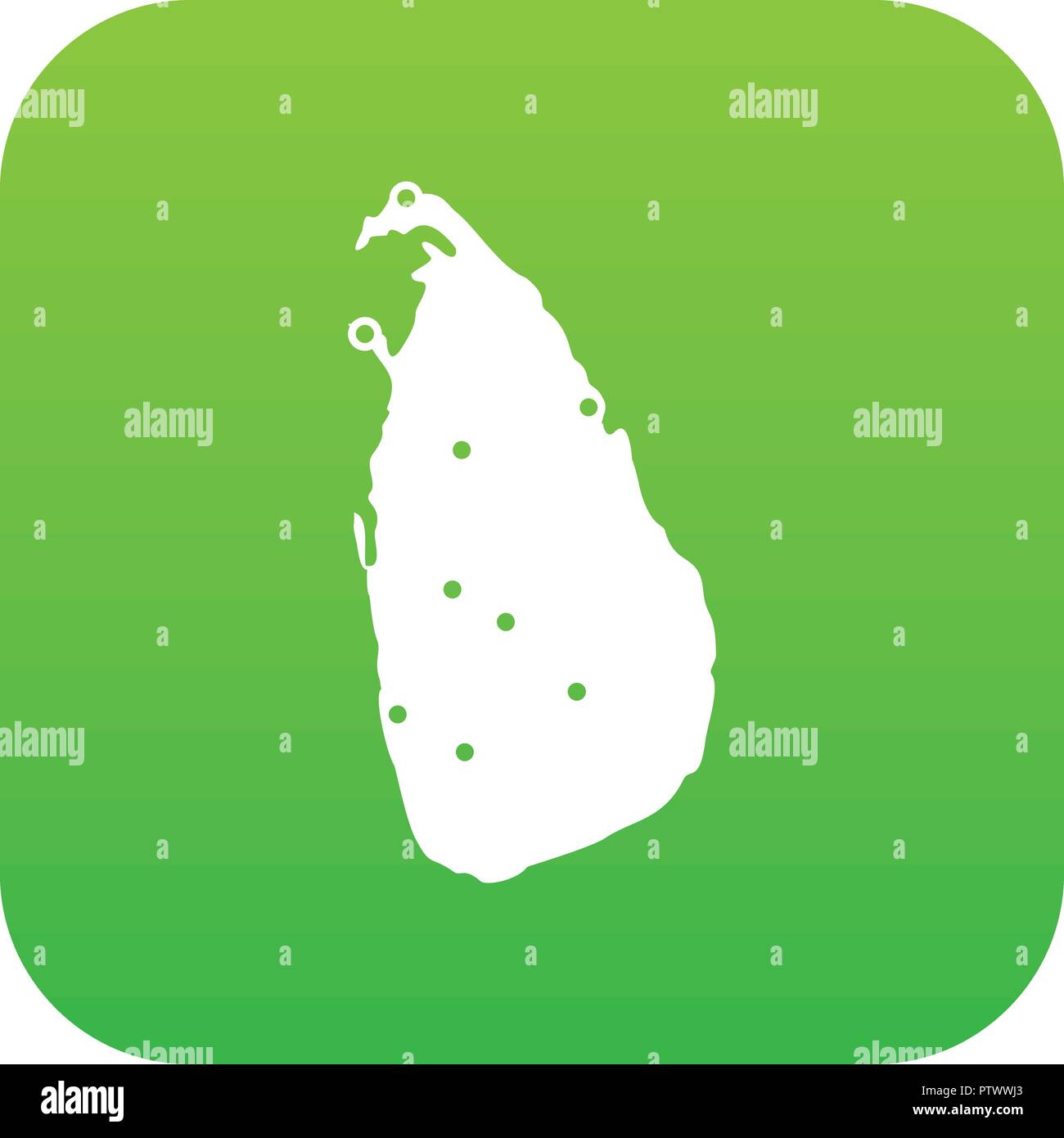 Map of Sri Lanka icon digital green Stock Vector Image & Art - Alamy