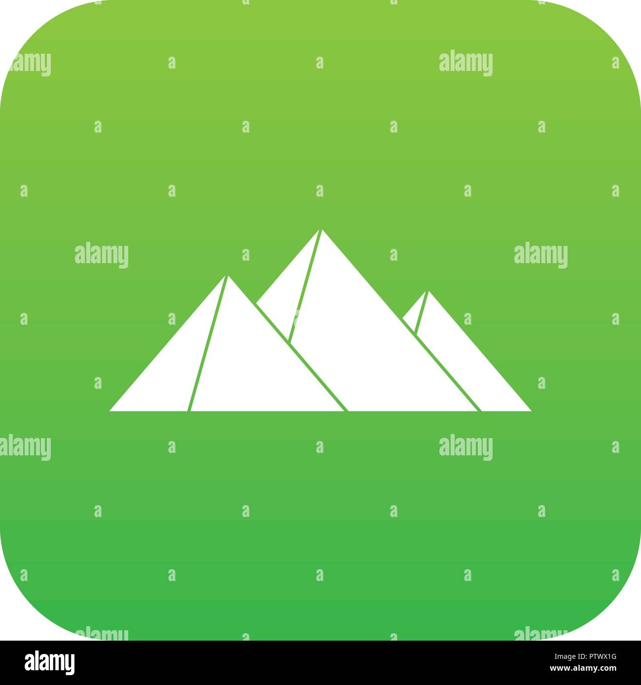 Pyramids icon digital green Stock Vector Image & Art - Alamy