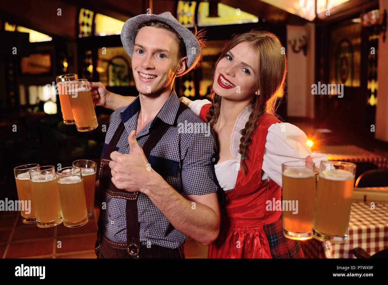 German bar girl hi-res stock photography and images - Alamy