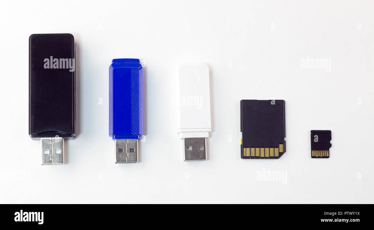 Flash drive set collection hi-res stock photography and images - Alamy
