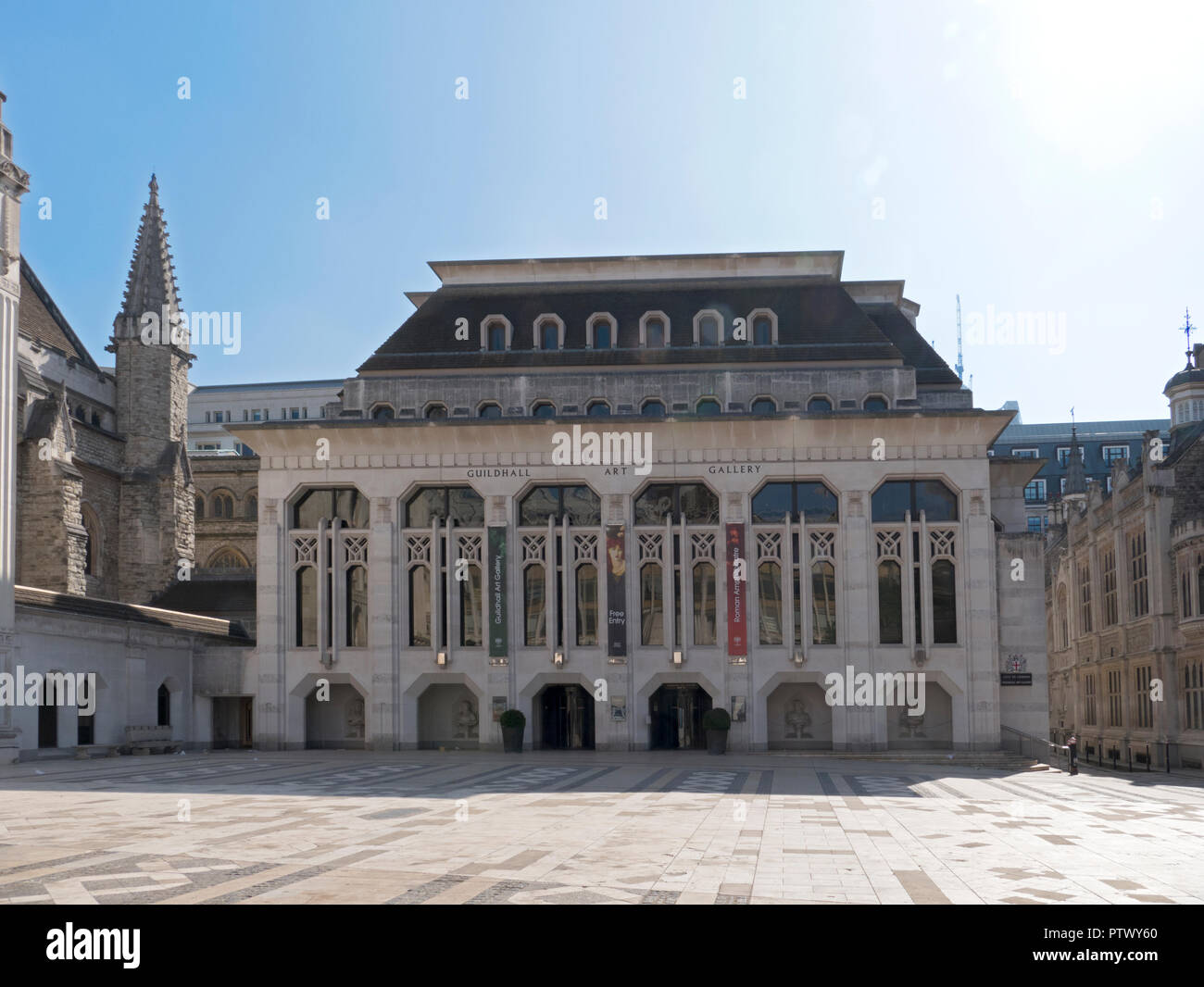 The Guildhall Art Gallery. The building was constructed in 1999 and ...