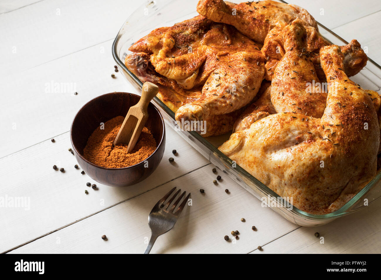Chicken baked roast hi-res stock photography and images - Alamy