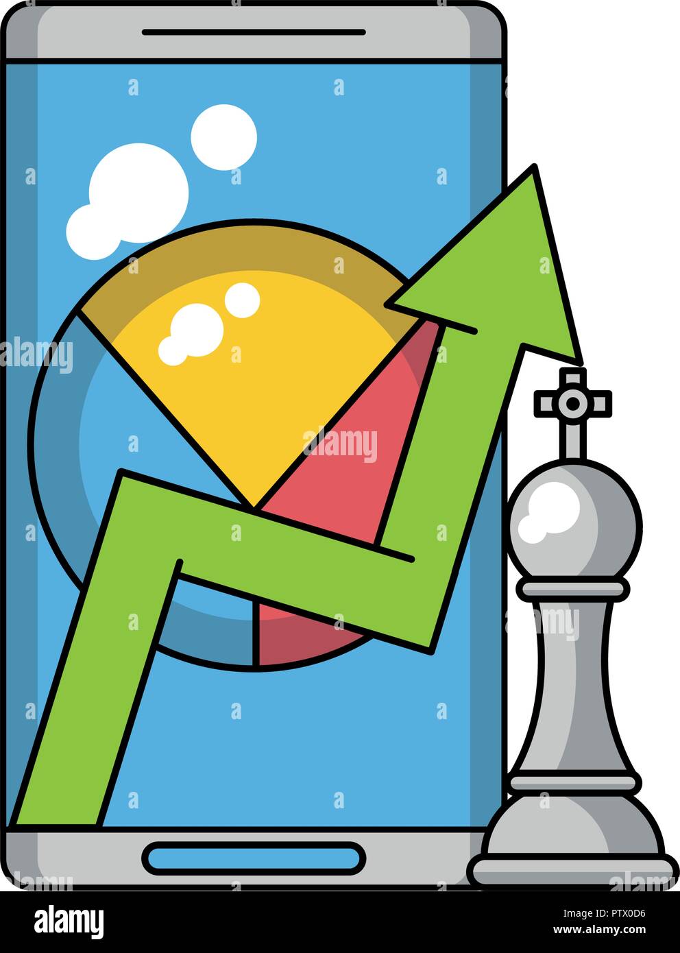 Business technology and investment elements vector illustration graphic ...