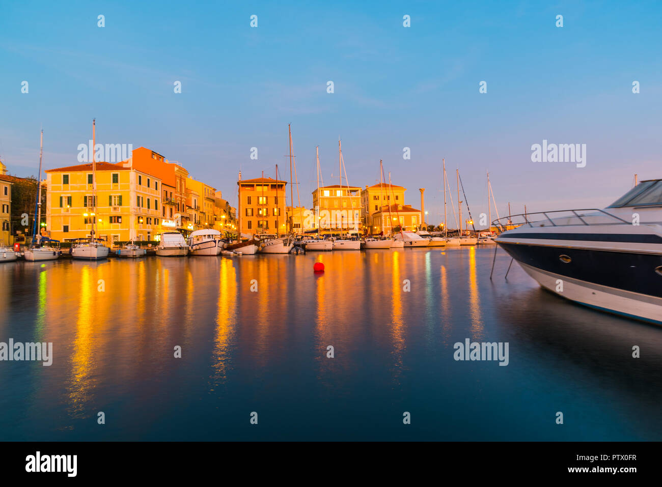 boats in La Maddalena harbor, Sardinia Stock Photo - Alamy