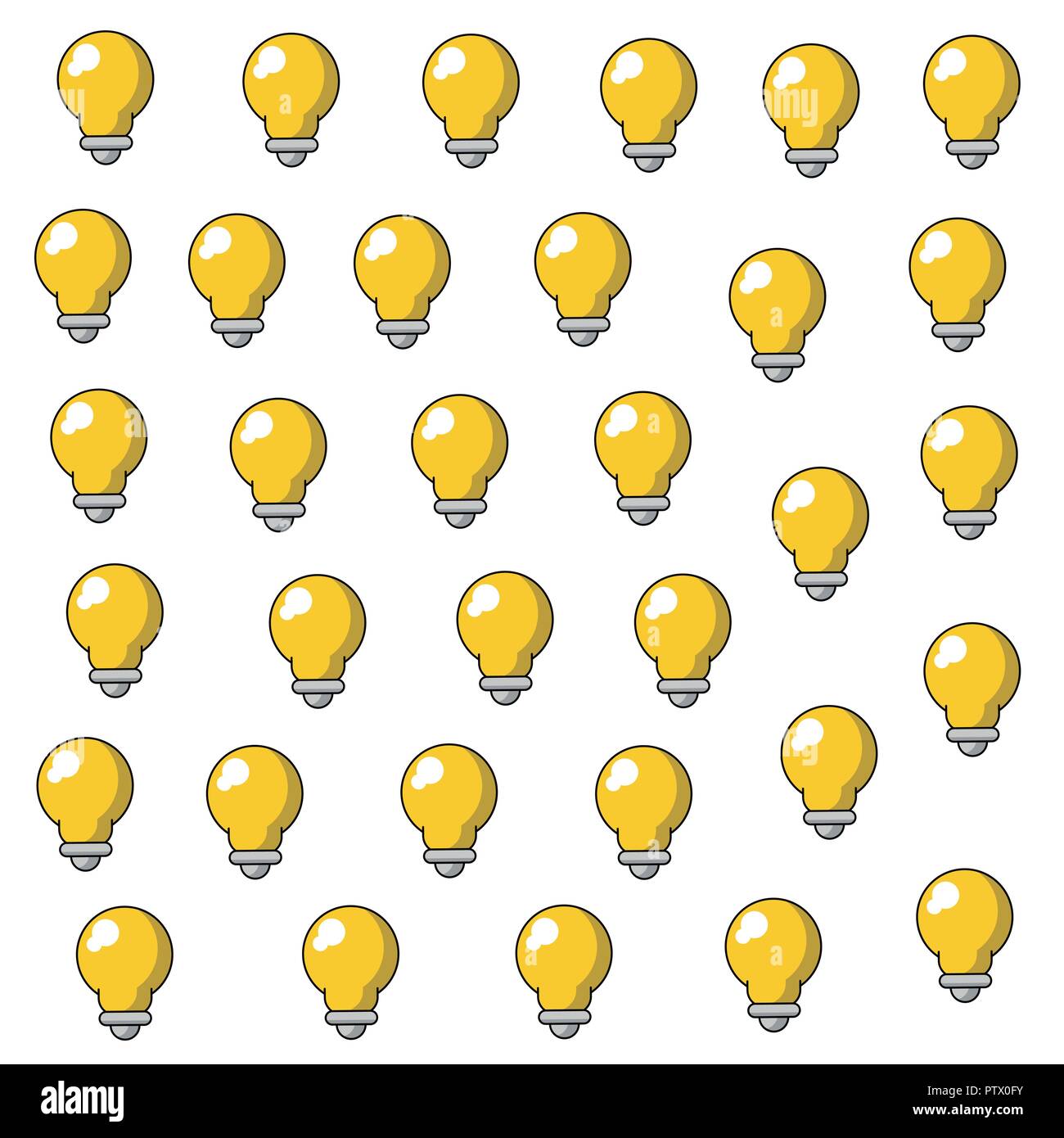 Bulb light pattern background cartoons vector illustration graphic ...