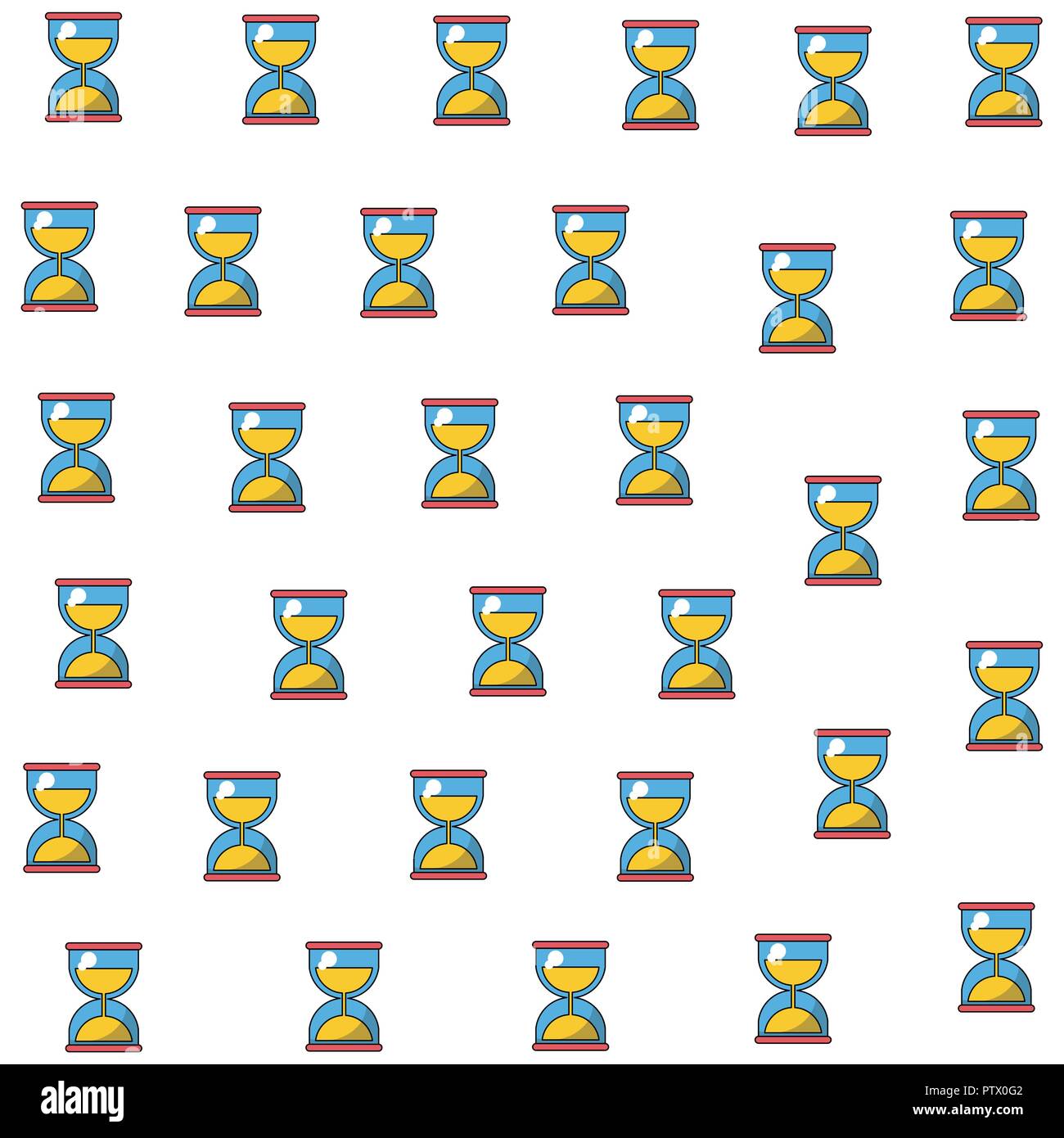 Hourglass pattern background cartoons vector illustration graphic ...