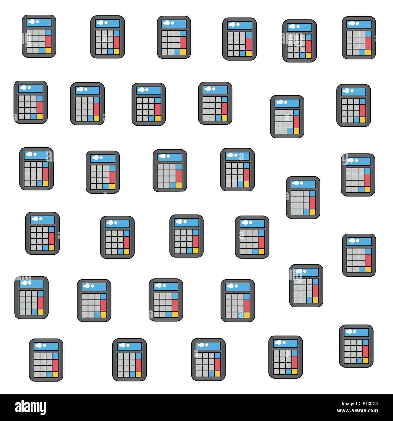 Calculator bookkeeping icon symbol Cut Out Stock Images & Pictures - Alamy