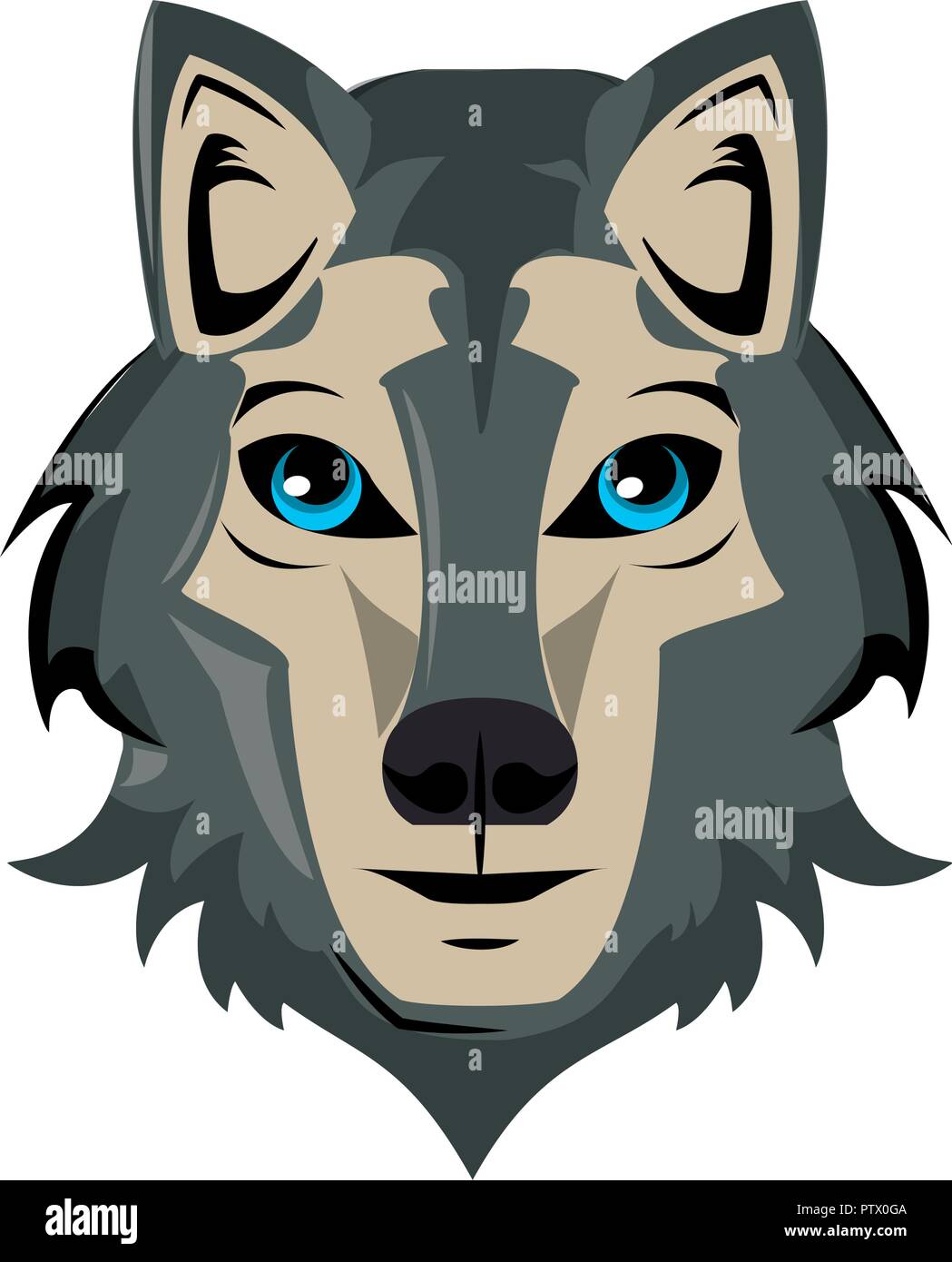 Wolf face cool sketch vector illustration graphic design Stock Vector ...