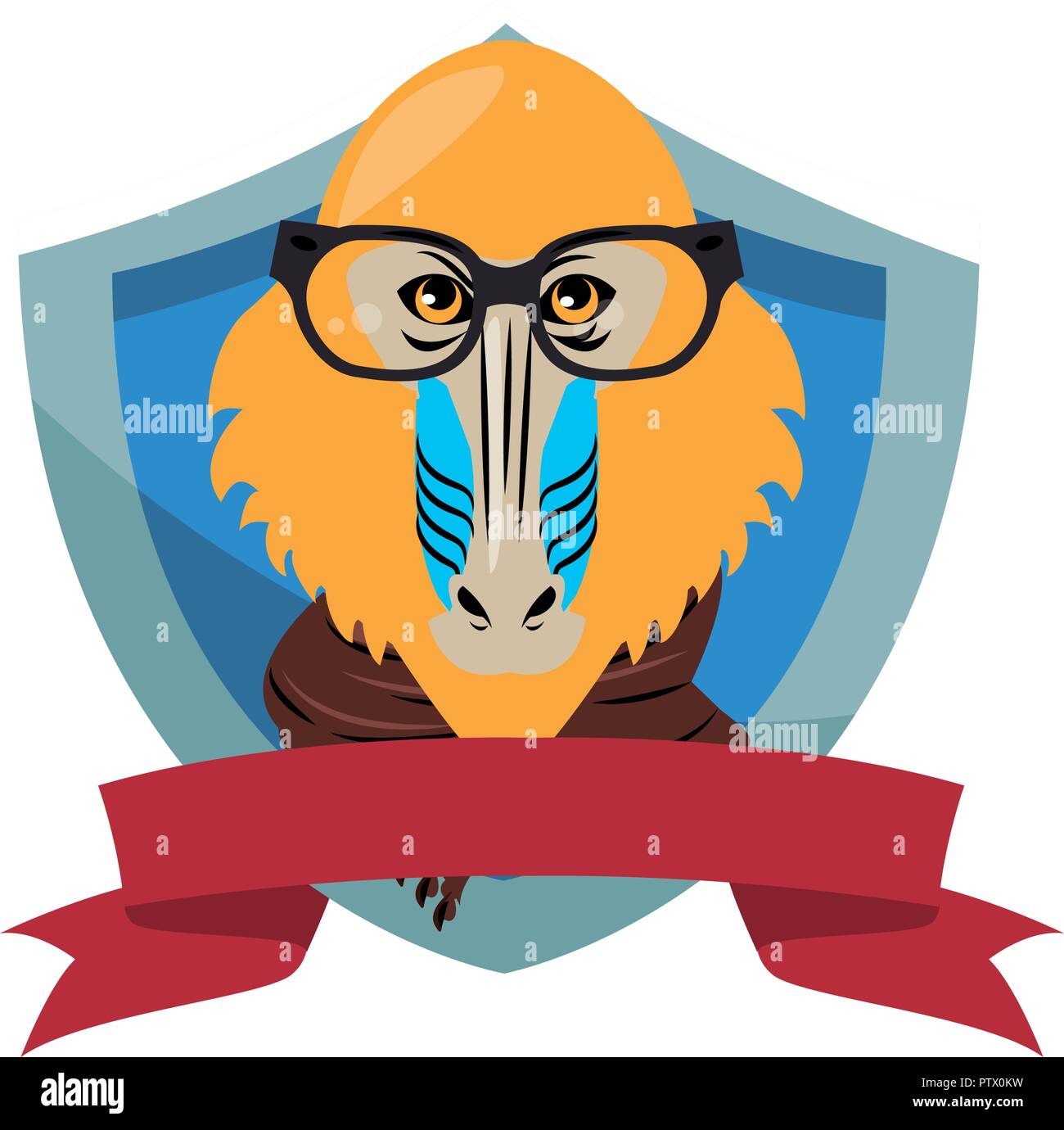 Hipster mandrill cool sketch Stock Vector Image & Art - Alamy