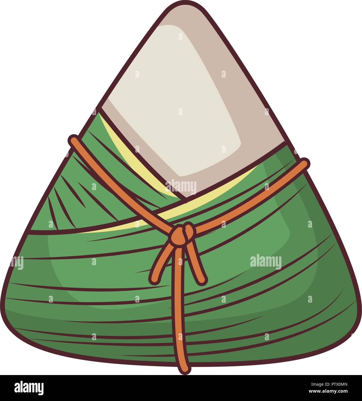 Rice dumpling food Stock Vector Image & Art - Alamy