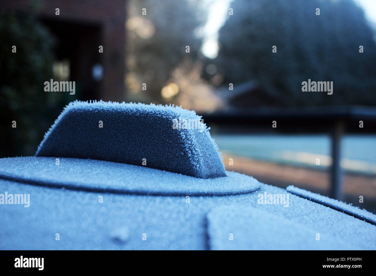 Winter times. frozen surfaces with ice and frost Stock Photo - Alamy