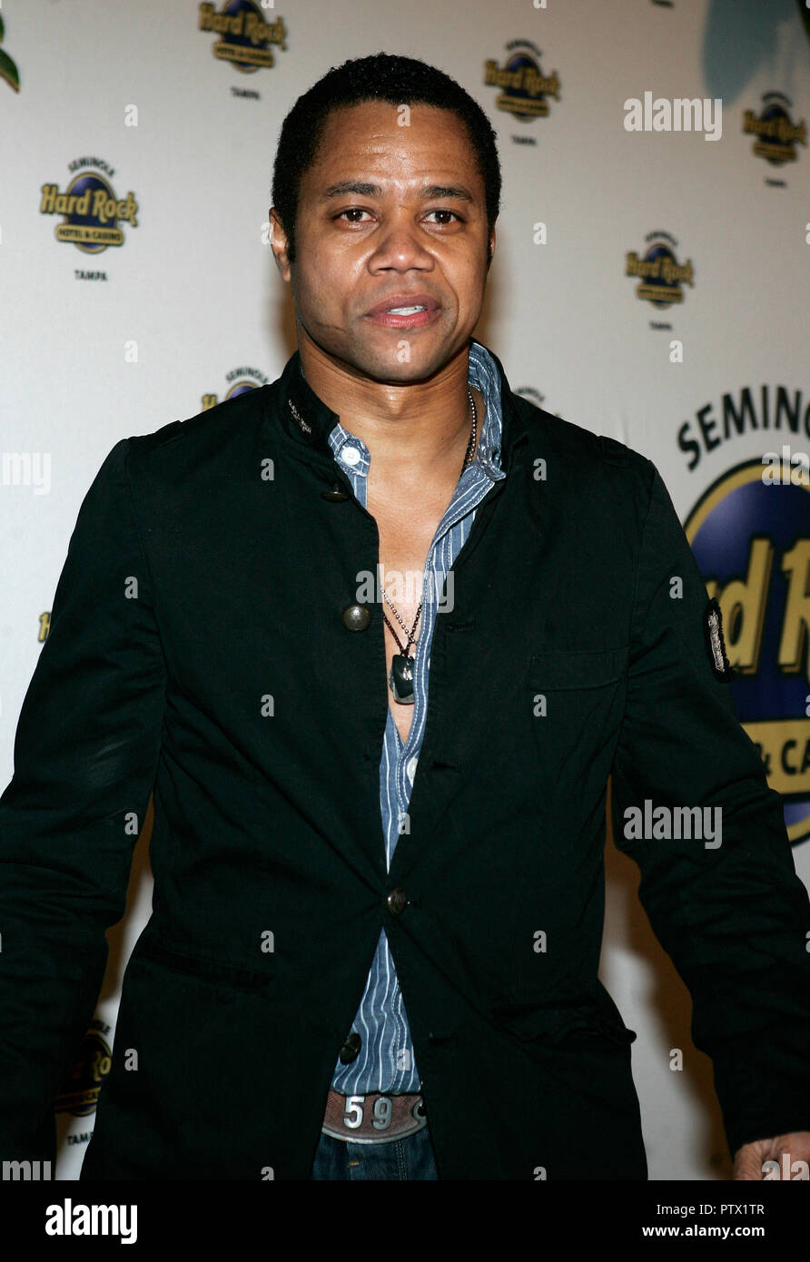 Cuba Gooding Jr arrives for the Rock & Soul party at the Seminole Hard ...