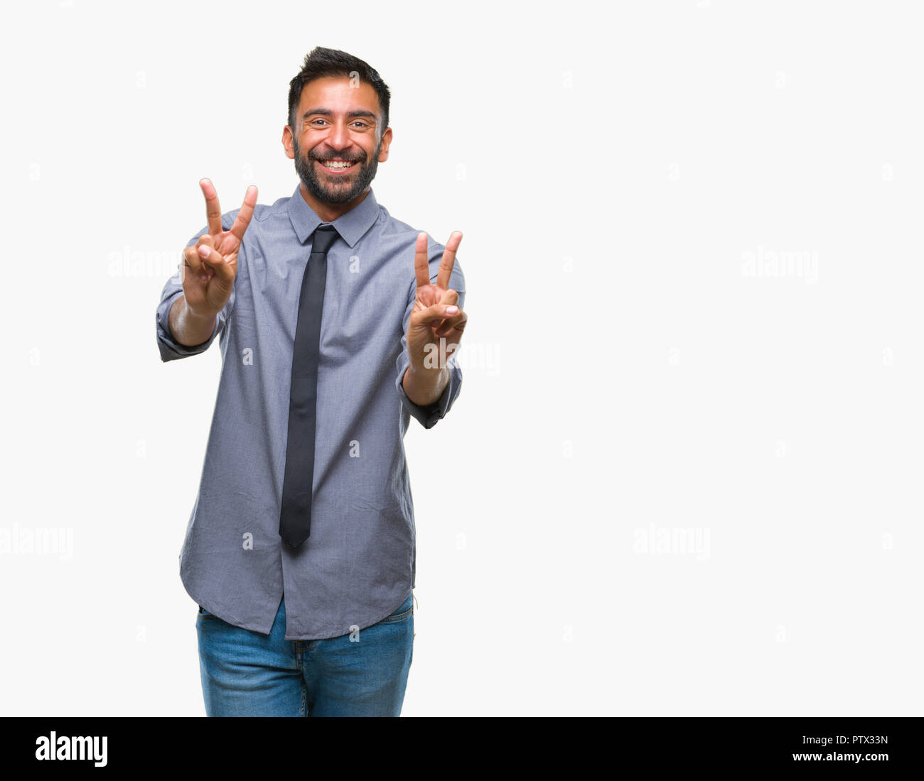Indian man looking at sign Cut Out Stock Images & Pictures - Alamy