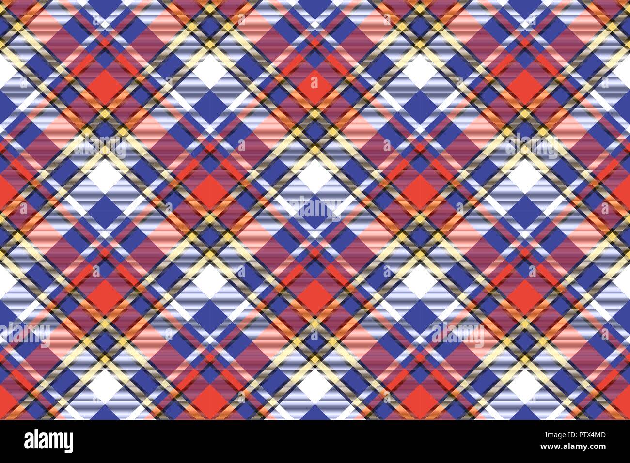 Color plaid seamless pattern. Vector illustration Stock Vector Image ...