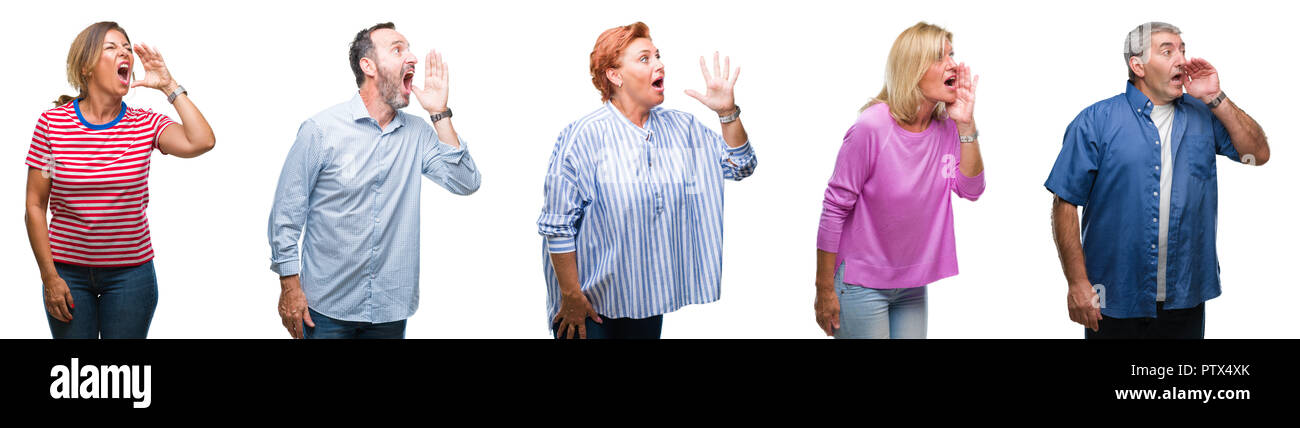 Group of angry people talking hi-res stock photography and images - Alamy