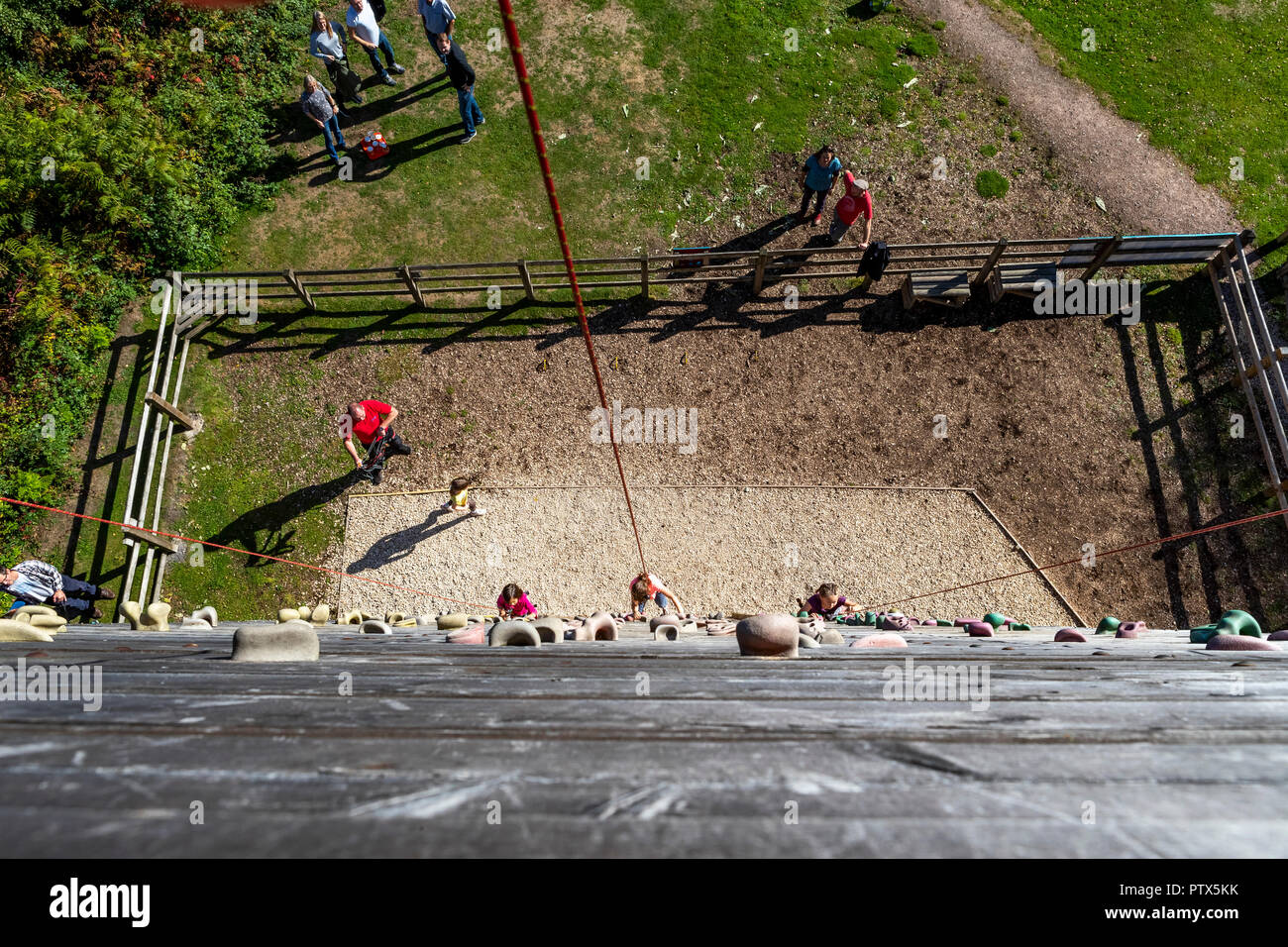 Climbing Tower. Forest of Dean Adventure, Beechenhurst, Gloucestershire ...