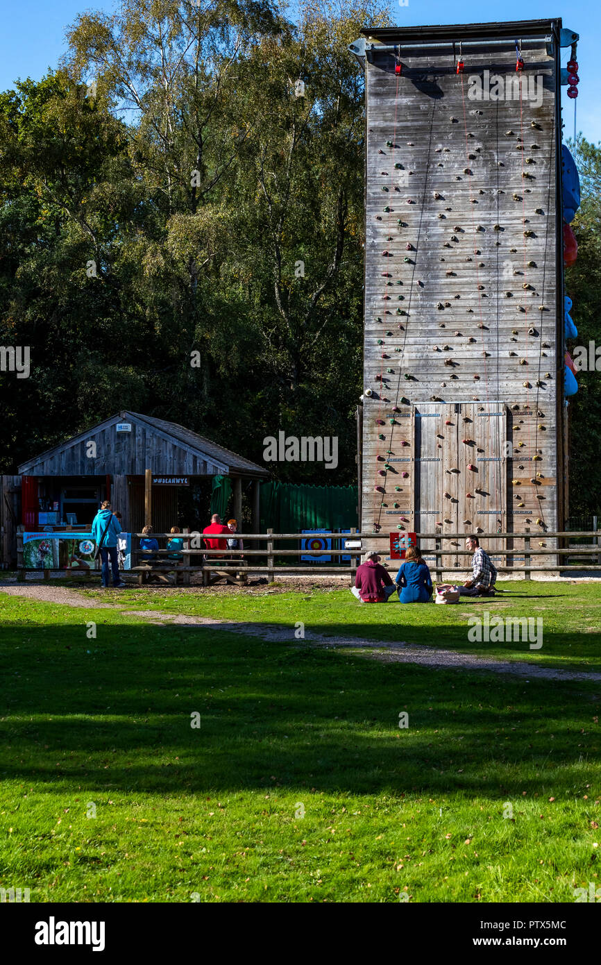 Climbing Tower. Forest of Dean Adventure, Beechenhurst, Gloucestershire ...