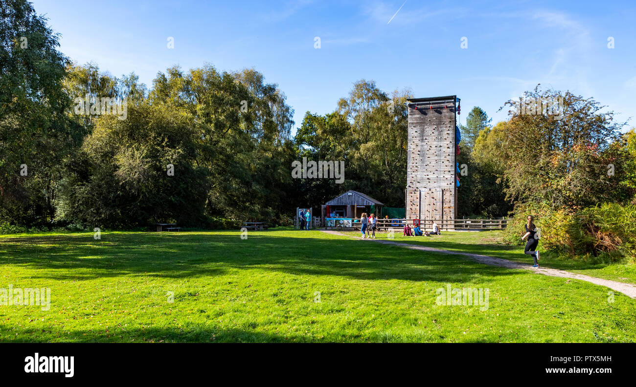 Climbing Tower. Forest of Dean Adventure, Beechenhurst, Gloucestershire ...