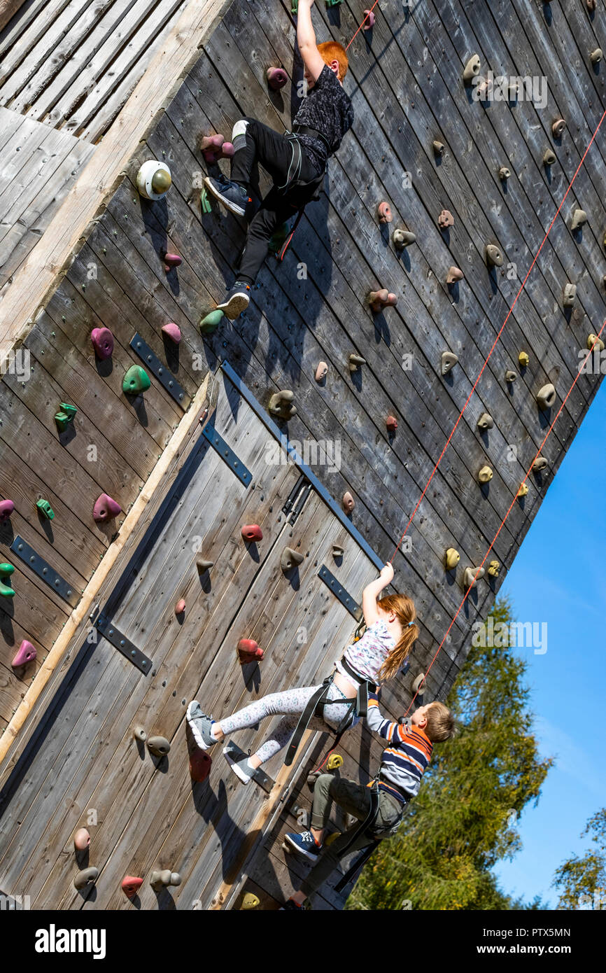 Climbing Tower. Forest of Dean Adventure, Beechenhurst, Gloucestershire ...