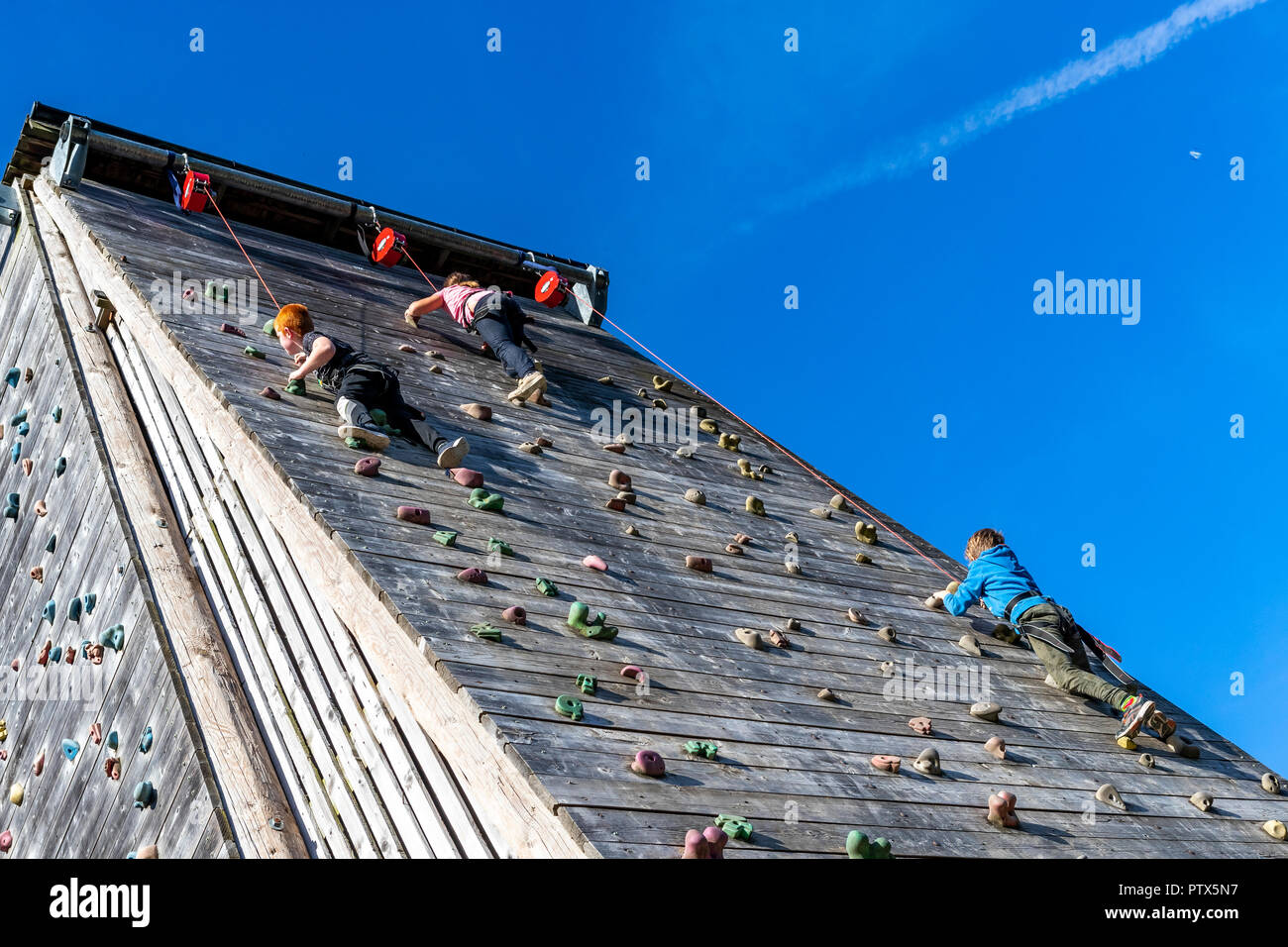 Climbing Tower. Forest of Dean Adventure, Beechenhurst, Gloucestershire ...