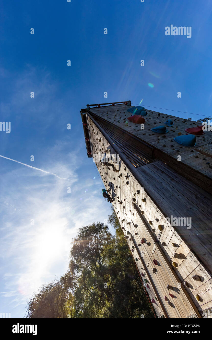 Climbing Tower. Forest of Dean Adventure, Beechenhurst, Gloucestershire ...