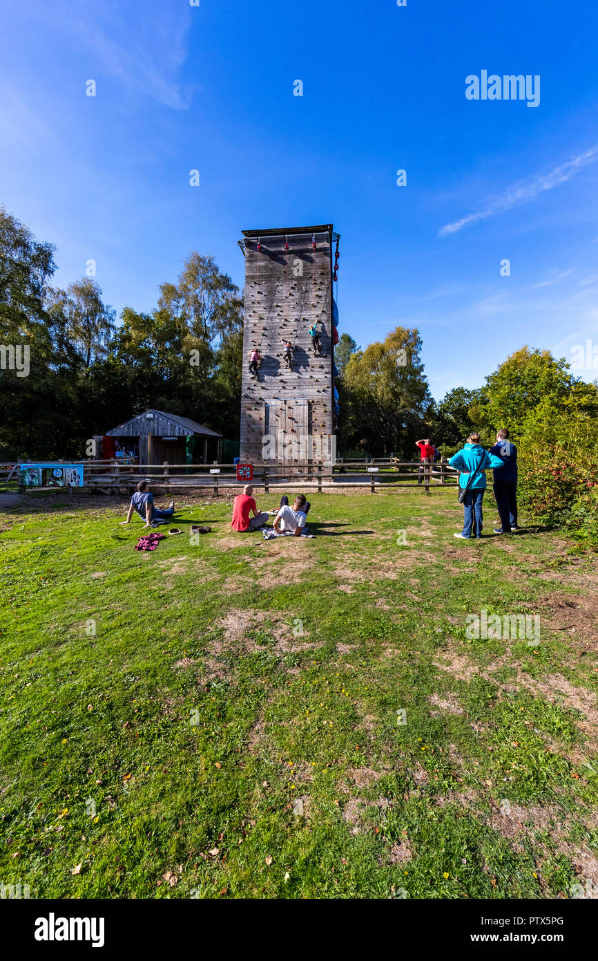 Climbing Tower. Forest of Dean Adventure, Beechenhurst, Gloucestershire ...
