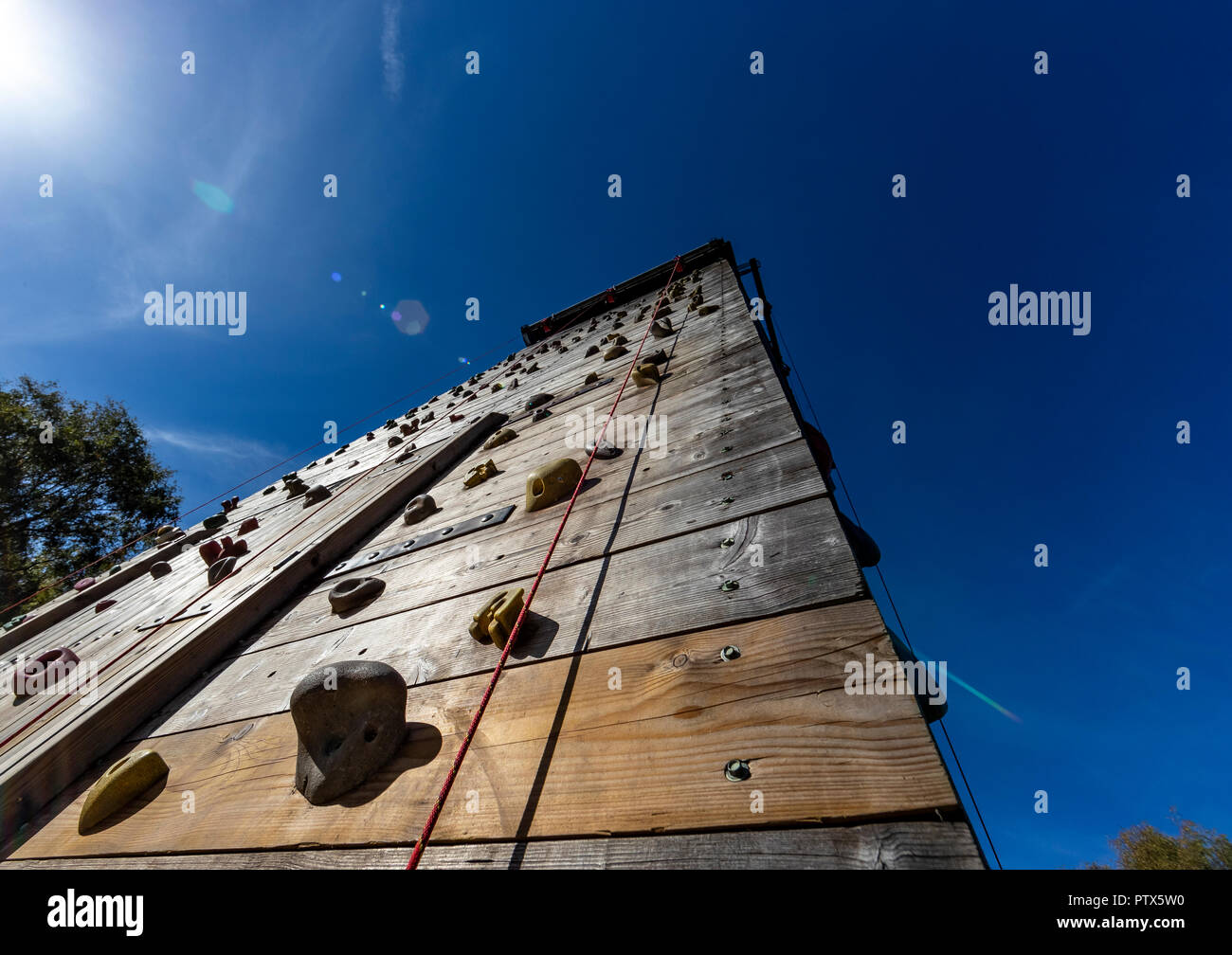 Climbing Tower. Forest of Dean Adventure, Beechenhurst, Gloucestershire ...