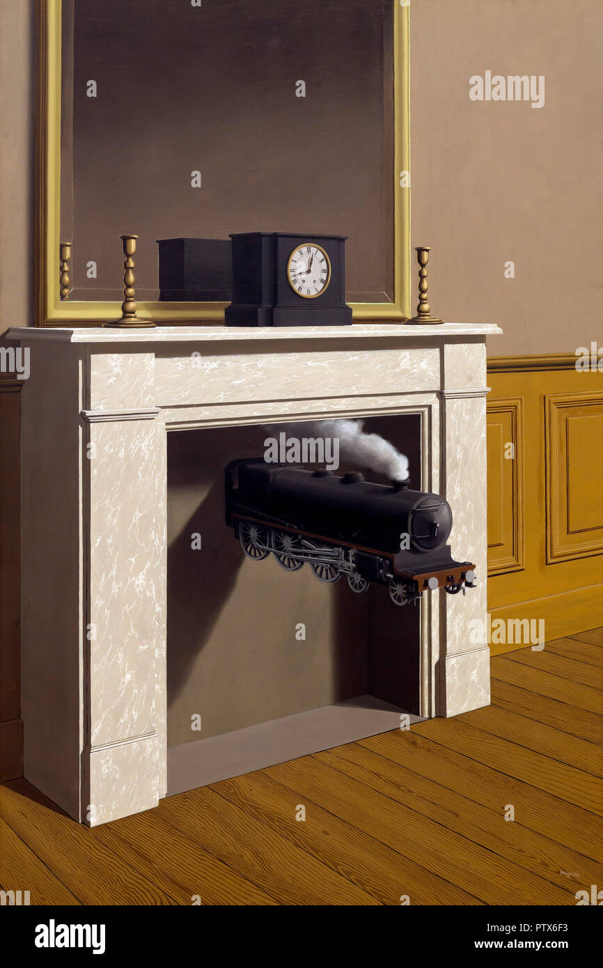 Rene magritte time transfixed hi-res stock photography and images - Alamy