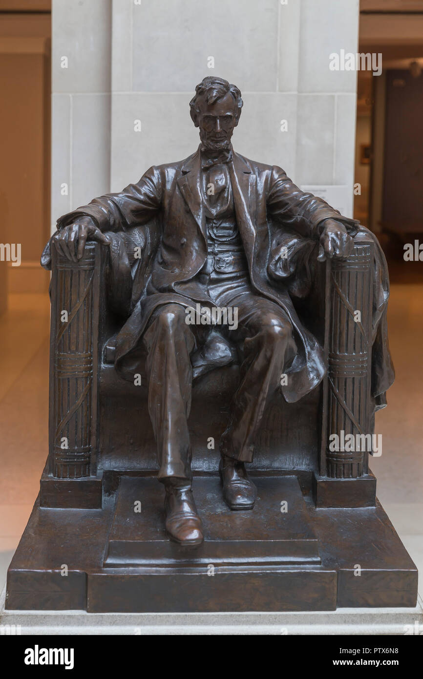 Abraham Lincoln, Daniel Chester French, 1916, Art Institute of Chicago ...