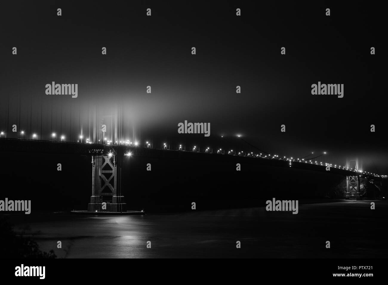 Golden Gate Bridge BnW Stock Photo - Alamy