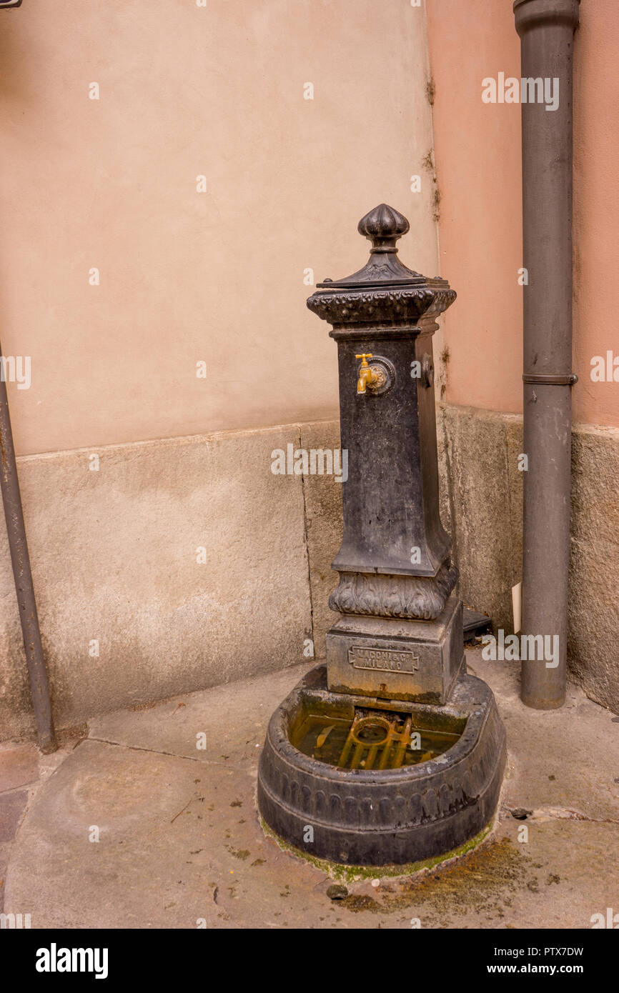 Italy, Menaggio, Lake Como, a water tap Stock Photo - Alamy