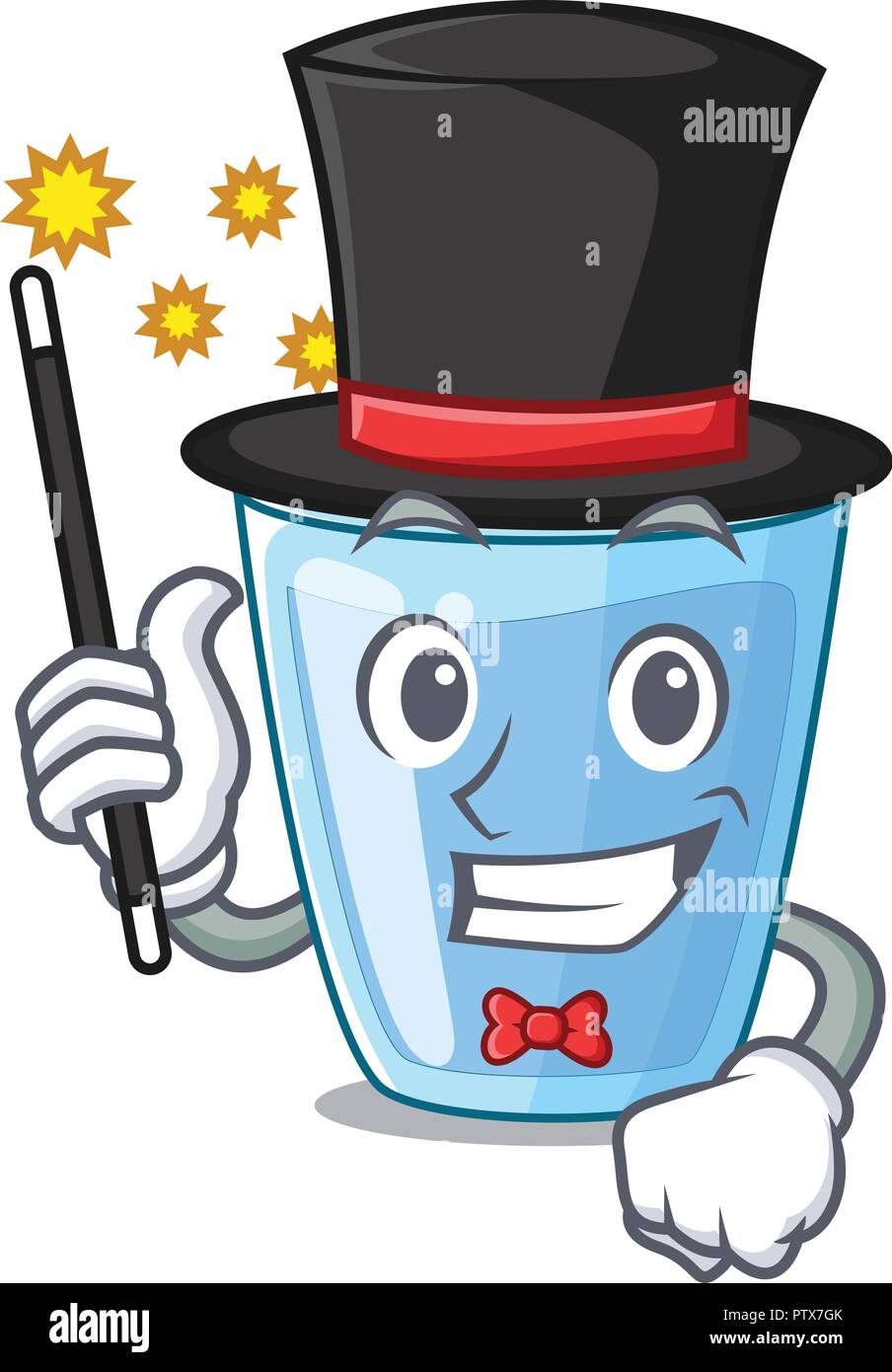 Magician glass of mineral water on cartoon Stock Vector Image & Art - Alamy