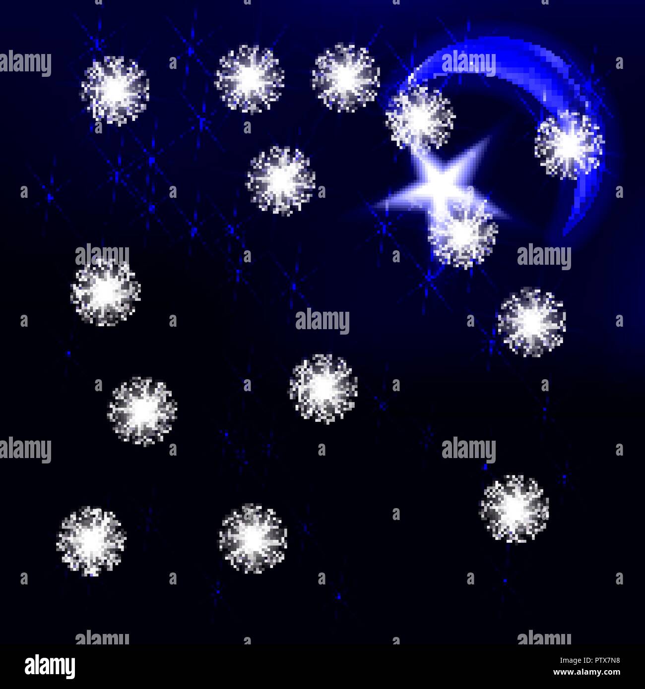 Ramadan background crescent star Stock Vector Images - Alamy