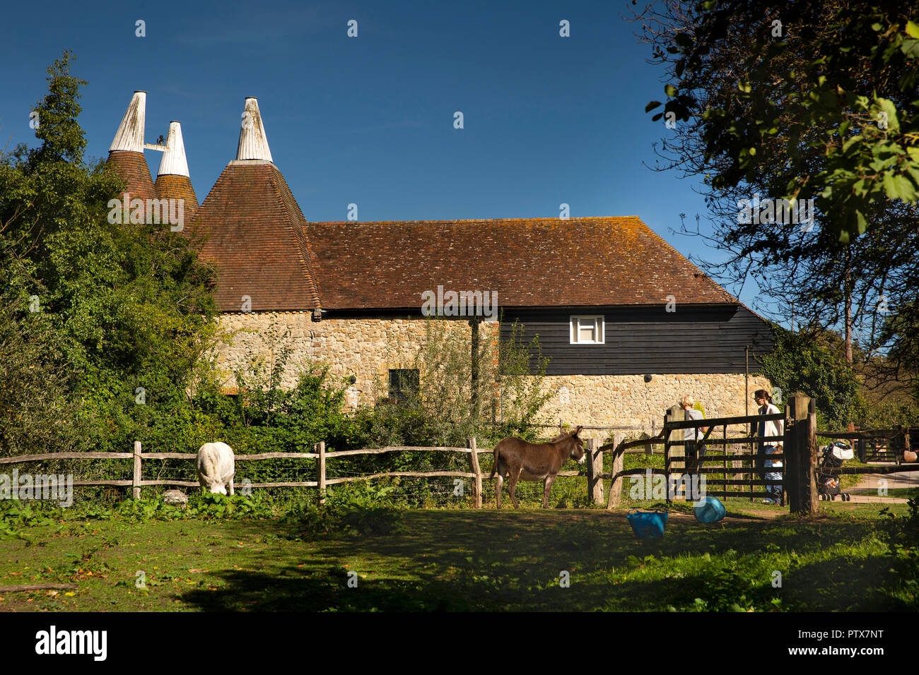 UK, Kent, Maidstone, Sandling, Lock Lane, Kent Life open-air museum and ...