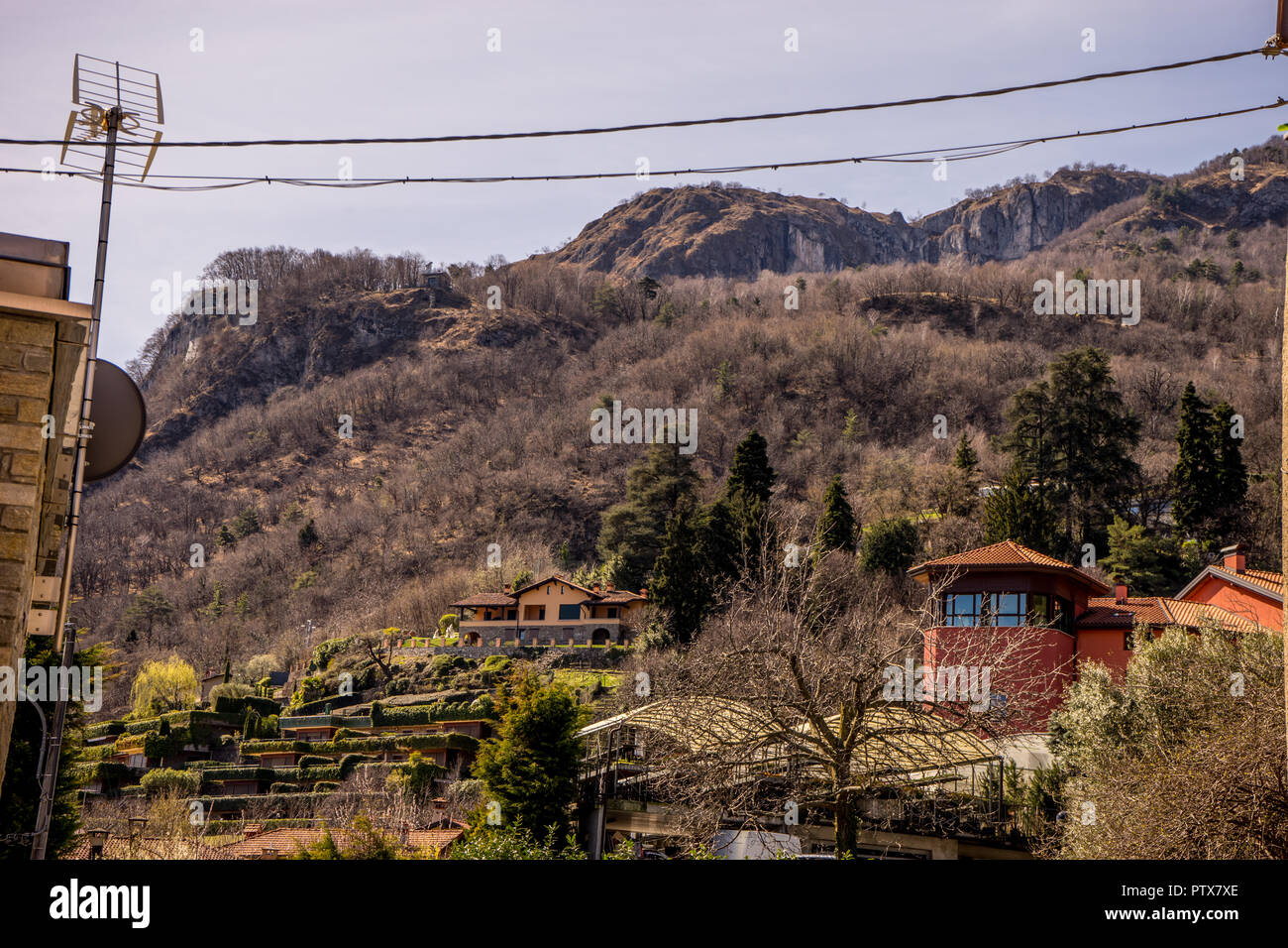 Italy, Menaggio, Lake Como, greenery on a mountain Stock Photo - Alamy