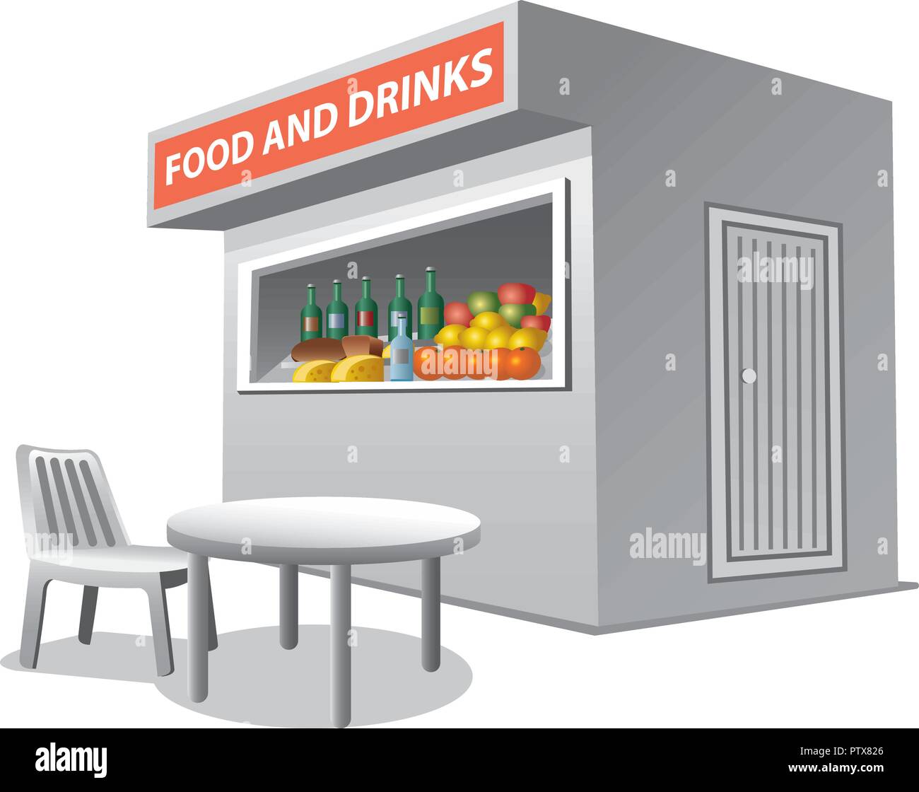 Snack tent Stock Vector Images - Alamy