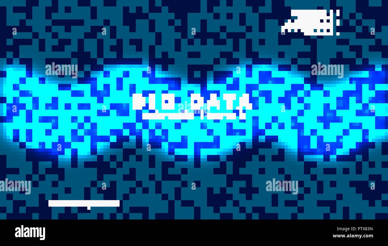 Deep learning background. Technology for big data, visualization Stock ...