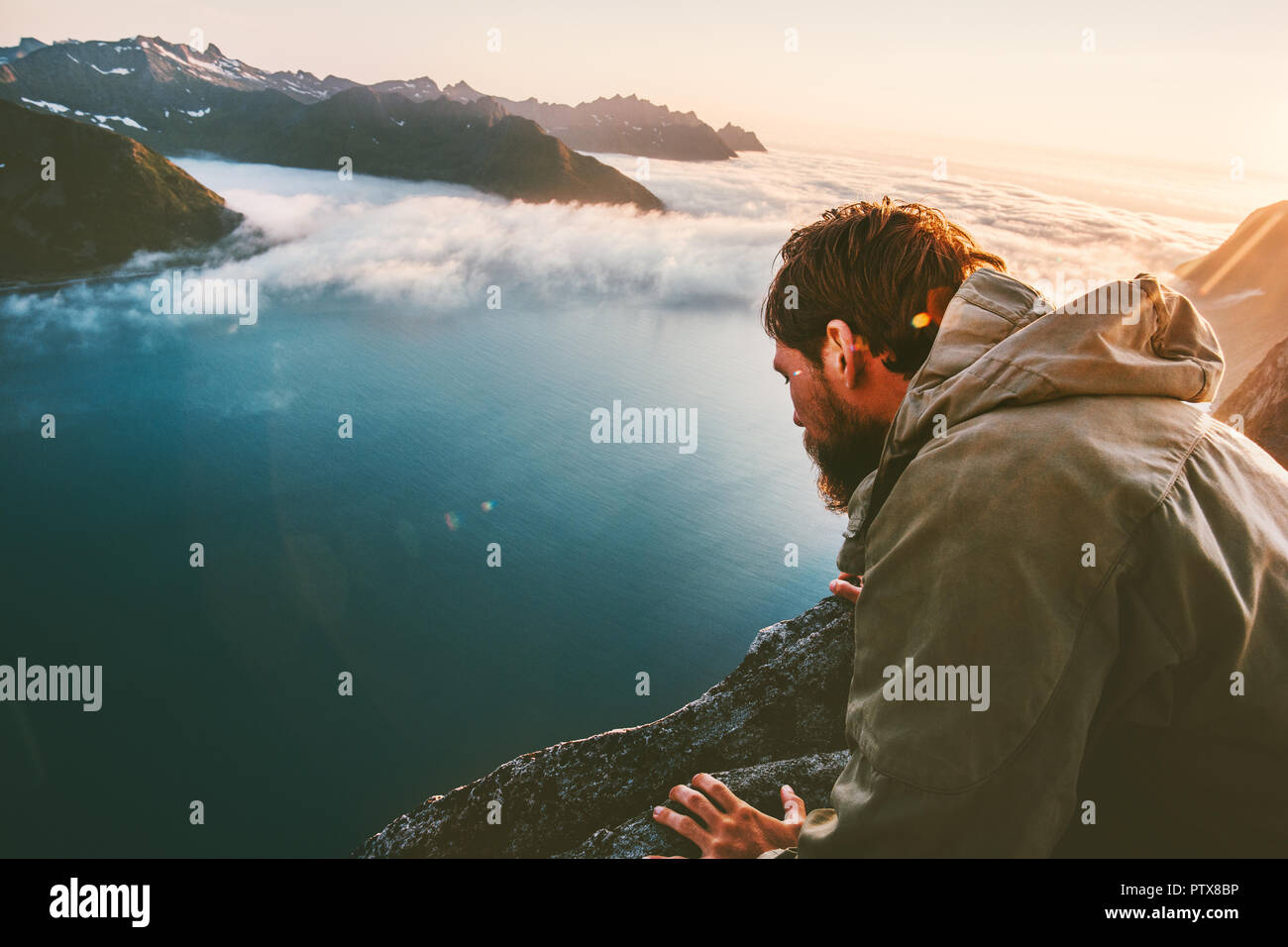 Looking Down Cliff High Resolution Stock Photography and Images - Alamy