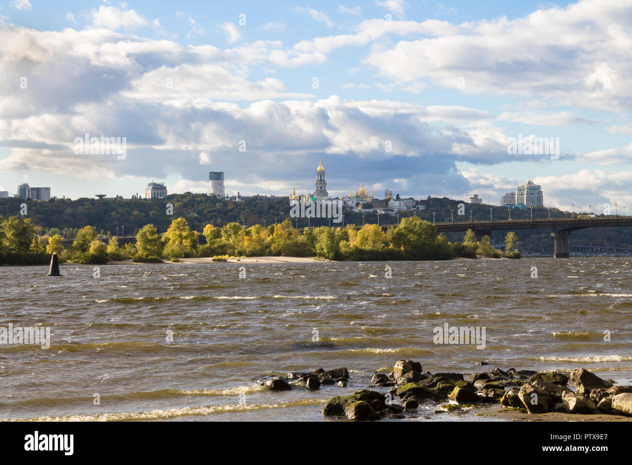 Scenic historical Kyiv center cityscape. General view Stock Photo - Alamy