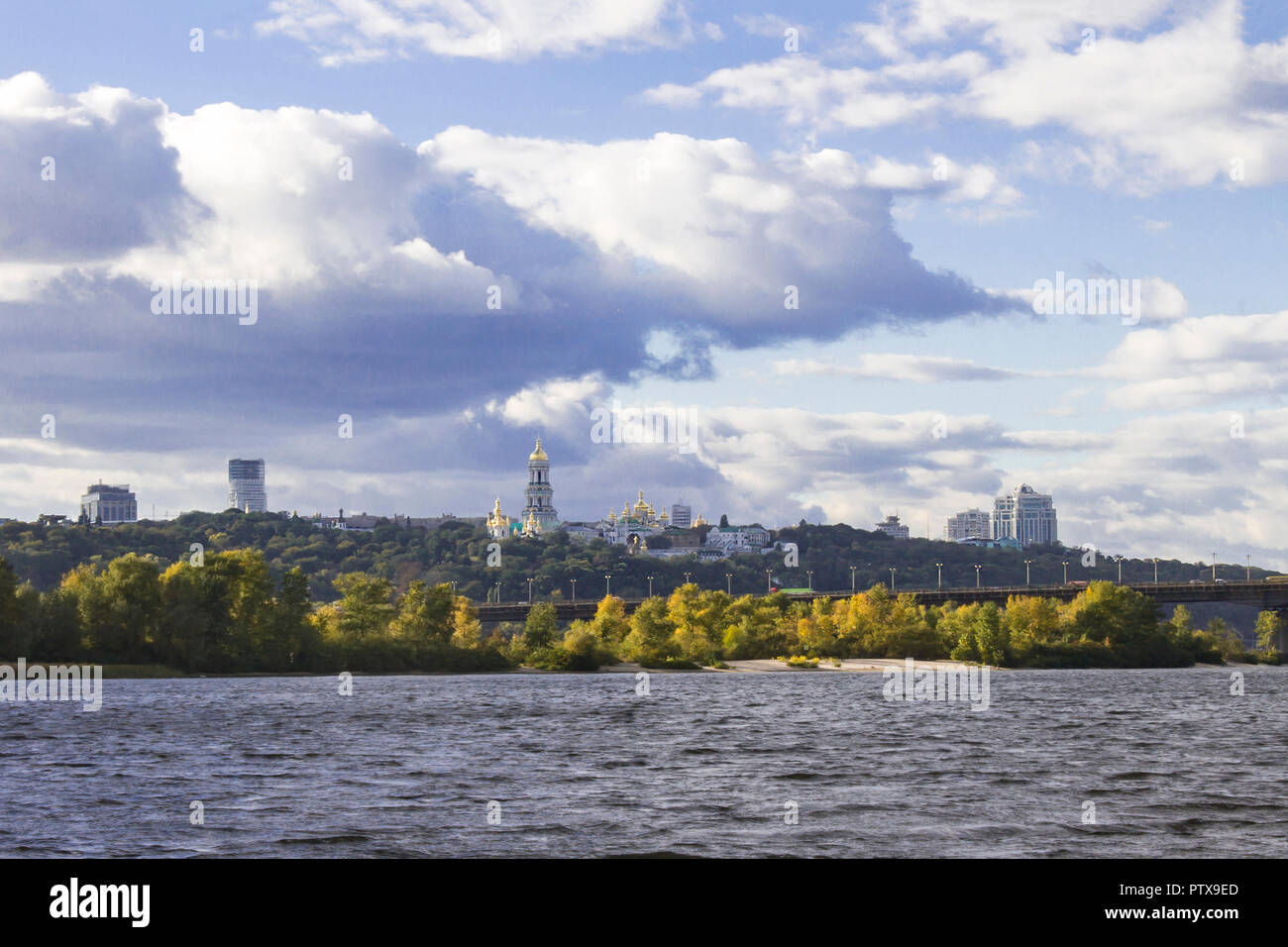 Scenic historical Kyiv center cityscape. General view Stock Photo - Alamy